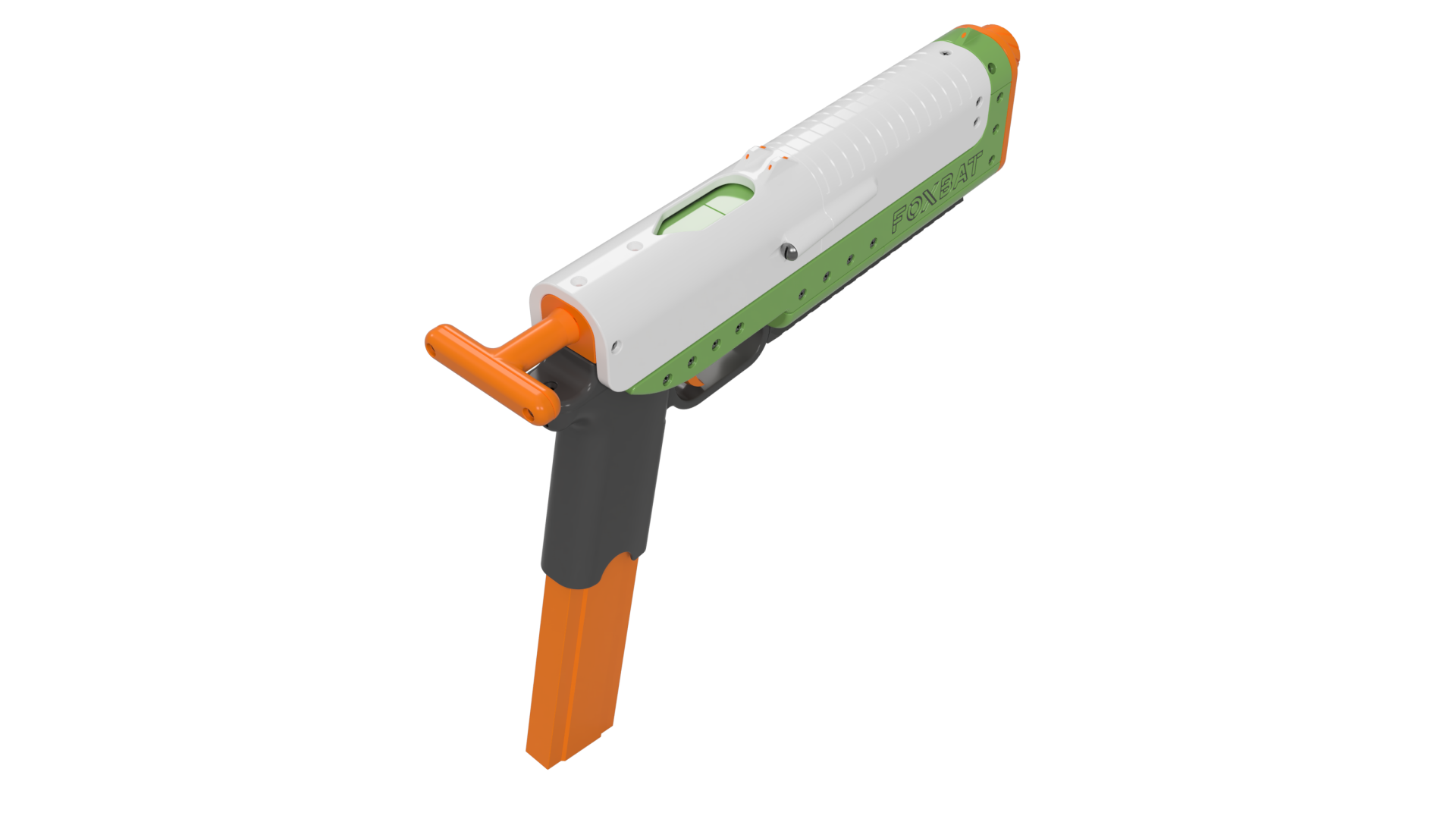 Foxbat - Mag-in-Grip Handcannon Pistol (Printed Nerf Blaster) by ...