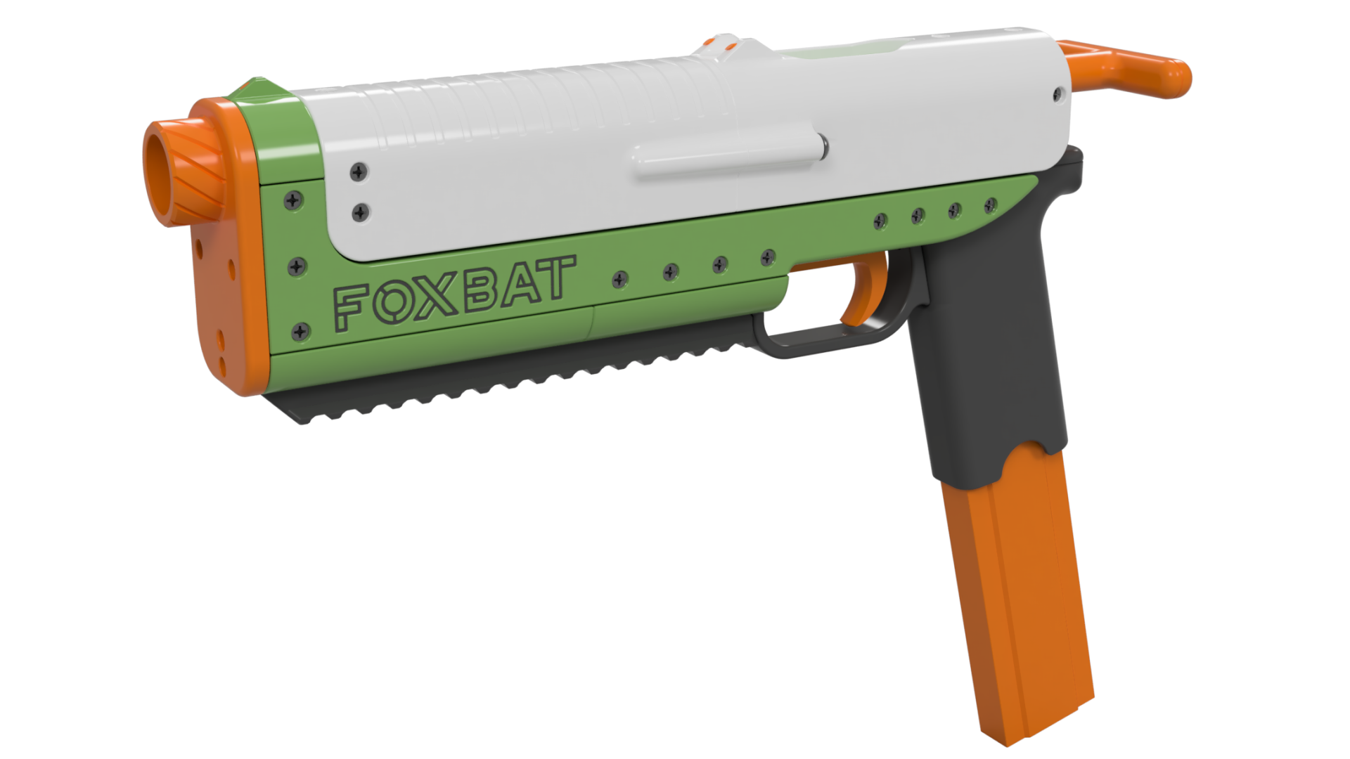 Foxbat - Mag-in-Grip Handcannon Pistol (Printed Nerf Blaster) by Sillybutts | Download free STL ...