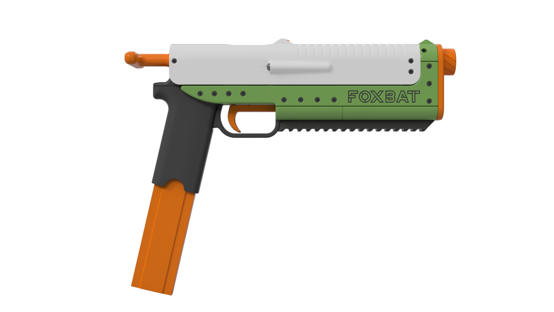 Foxbat - Mag-in-Grip Handcannon Pistol (Printed Nerf Blaster) by ...
