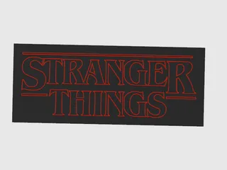 Stranger Things Logo by Devoon3D | Download free STL model | Printables.com