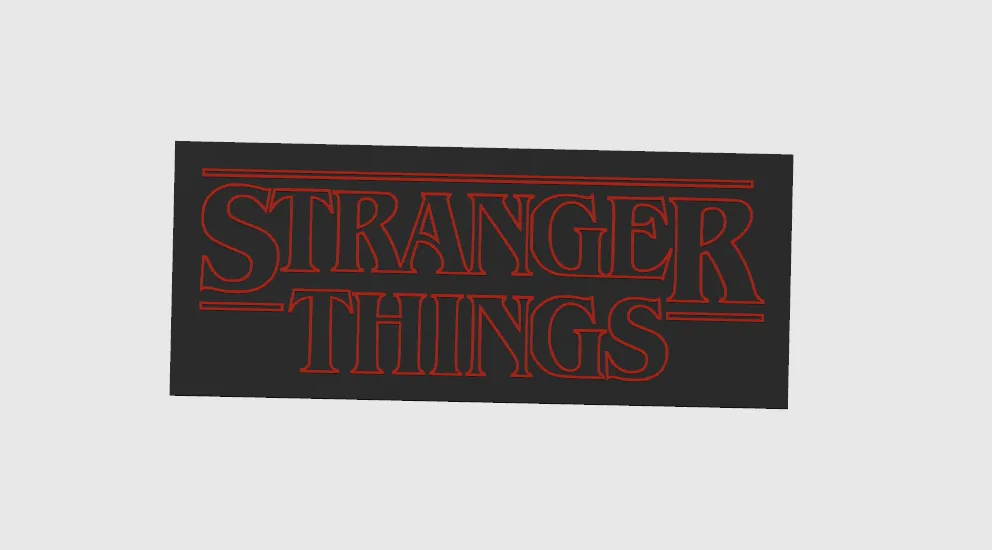 Stranger Things Logo by Devoon3D | Download free STL model | Printables.com