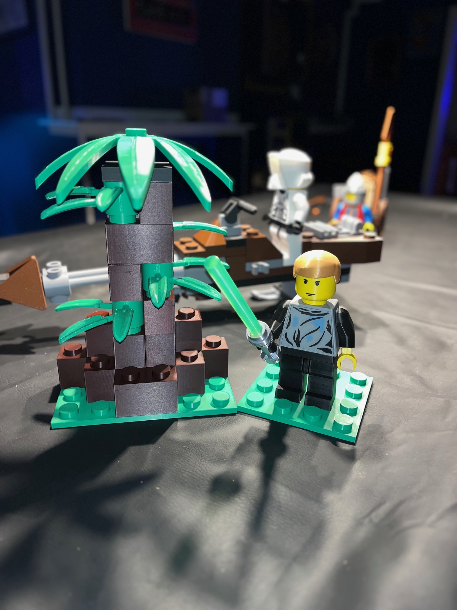 Mega-sized Lego-like Endor Forest and Luke Skywalker (5:1 scale) by ...