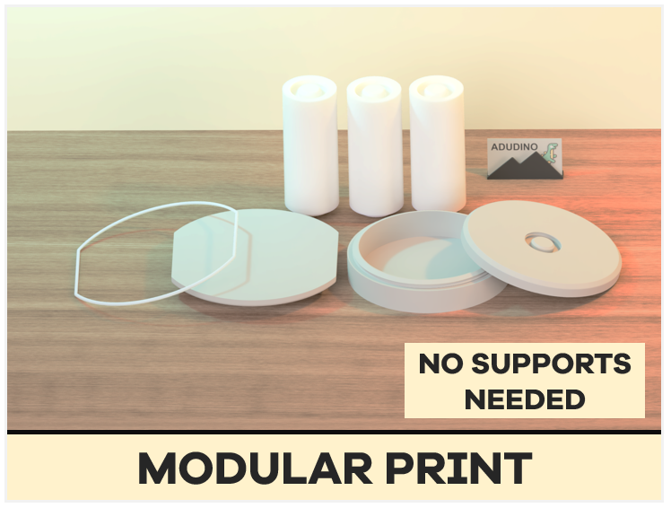 Small Table - Design Furniture Coffee Table, 100% 3D-Printed. Modular ...