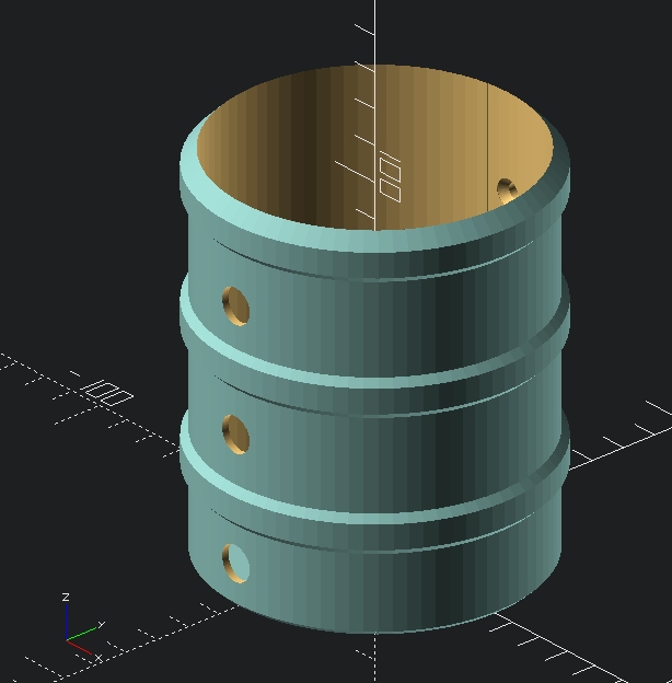Wall Mount Cup/Drink Holder(OpenScad parametric) by Ak-Adventurer ...