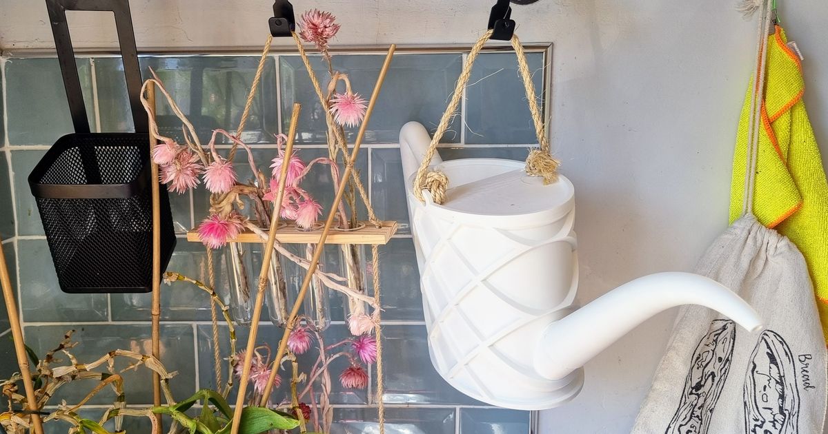 3D Printed Diamond Pattern Watering Can by lukeman40 | Download free ...