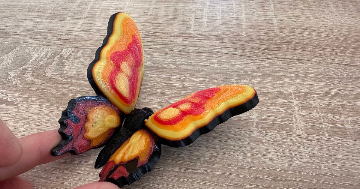 Beautiful colorful articulated butterfly by Martin20 | Download free ...