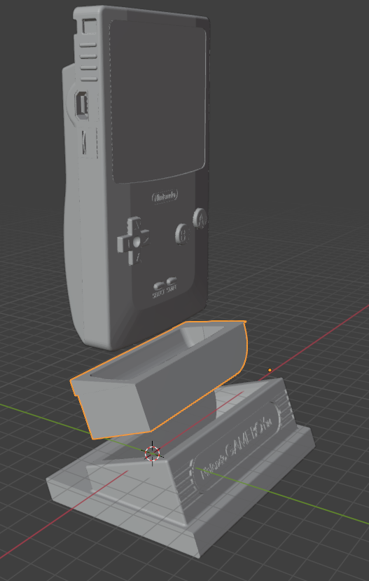Gameboy to gameboy color adapter (for stands) by KaiStarkk | Download ...