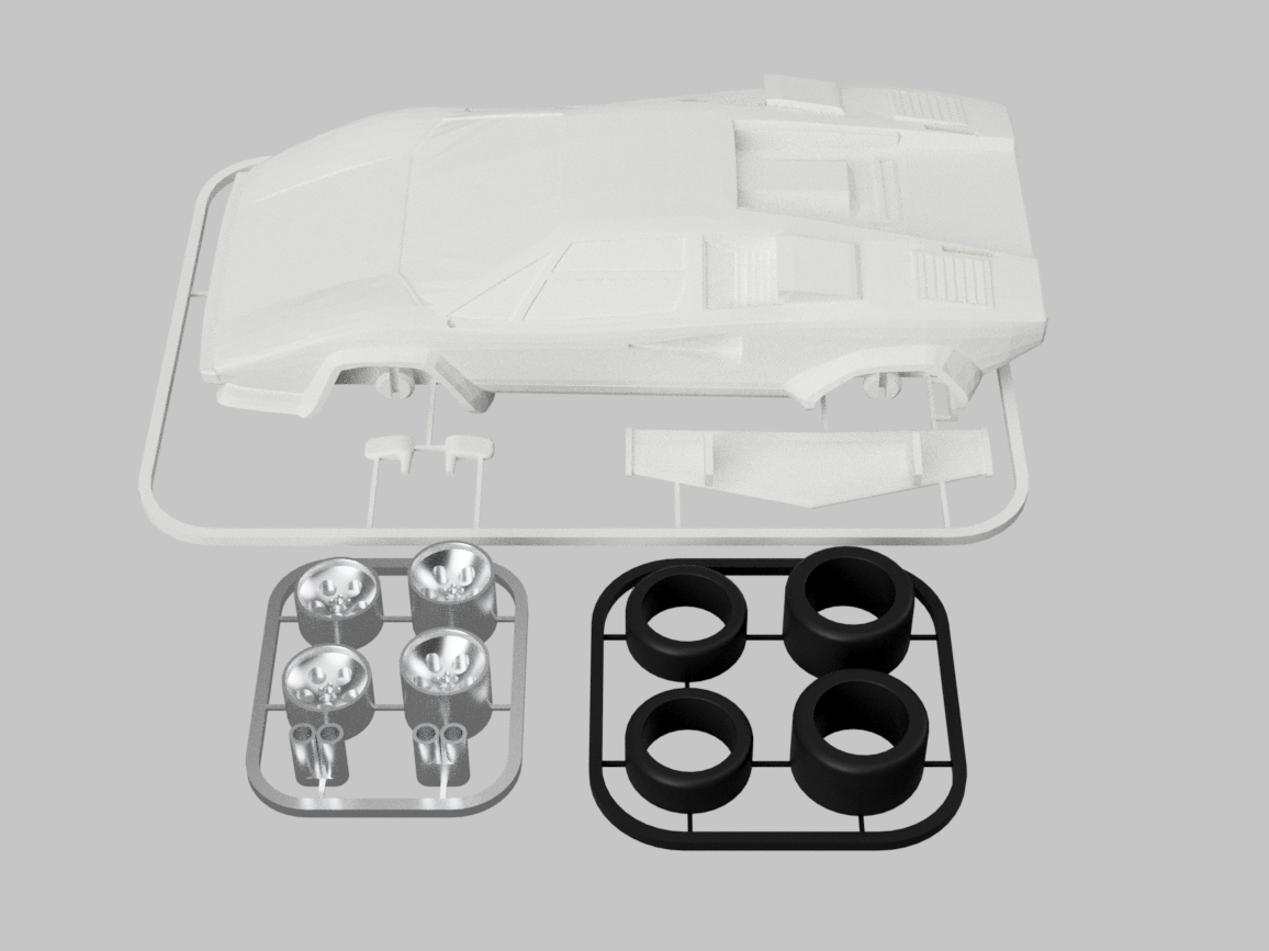 Lamborghini Countach Kit Card (known from Wolf of Wall Street and ...