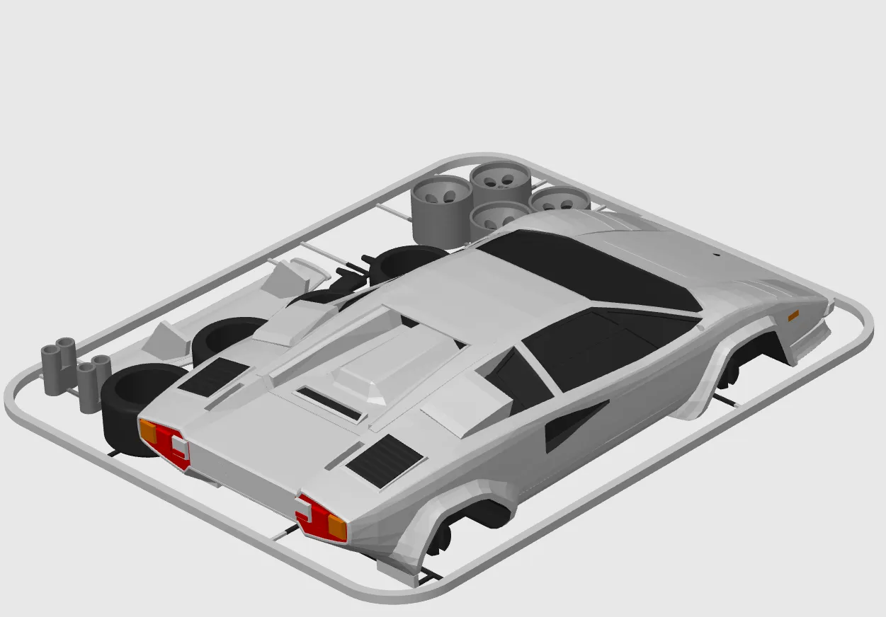 Lamborghini Countach Kit Card (known from Wolf of Wall Street and ...
