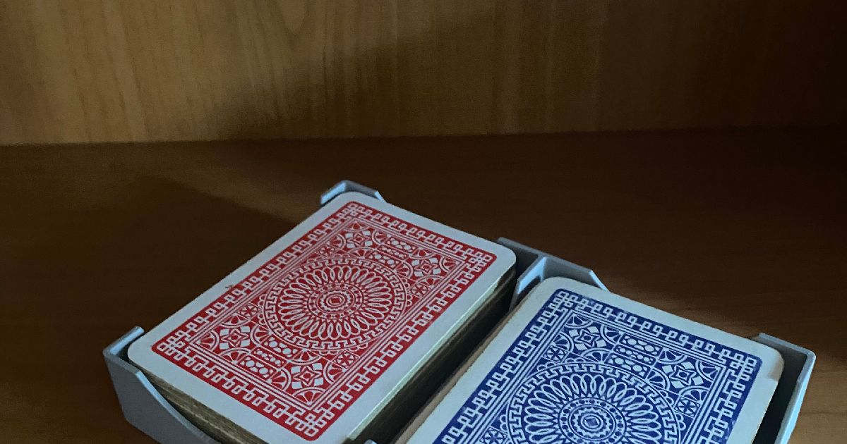 Slot for two decks of cards by 3dprint.mf | Download free STL model ...