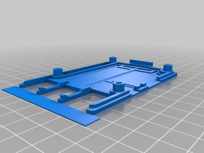 Slim and Compact Raspberry Pi B+ case derivative with air slots by ...