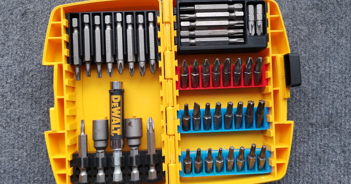DeWalt bit box magnetic insert by Mike Loibl | Download free STL model ...