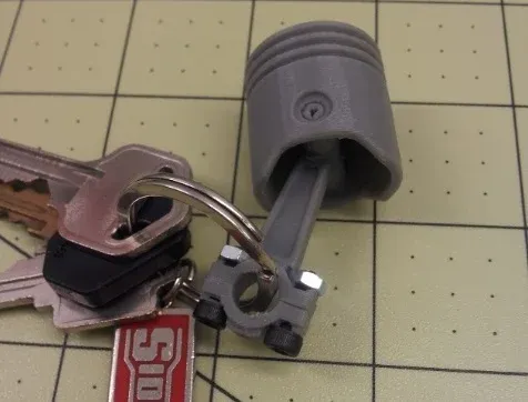 Piston Keychain by Moastabua | Download free STL model | Printables.com