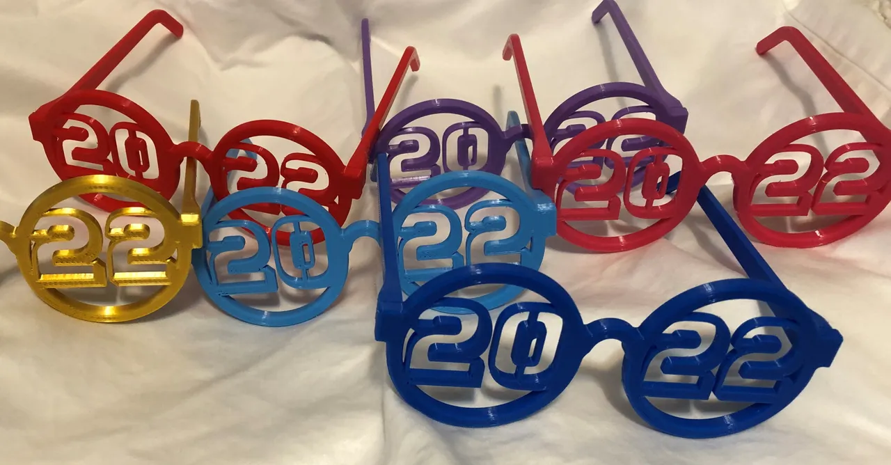 2022 New Year Glasses by BakaMusuko | Download free STL model ...