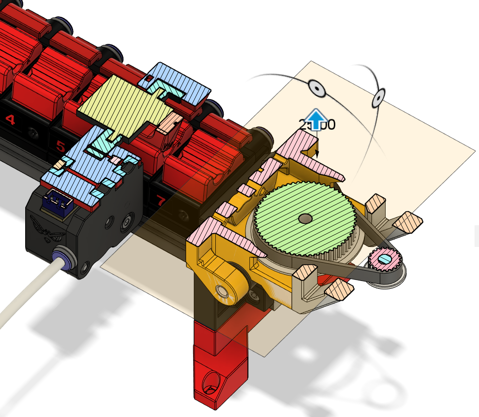 ERCF V2 Selector Power Drive 60T pulley Mod by ntchris | Download free ...