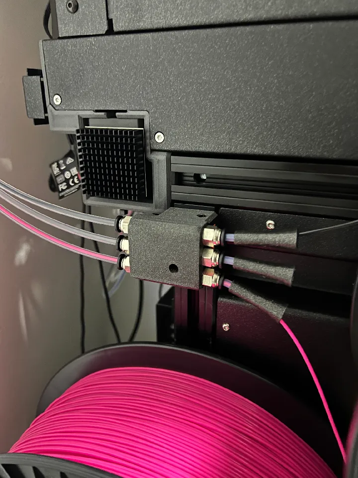 Prusa XL side filament no sensor with with PC4-M10 Passthrough Fittings ...