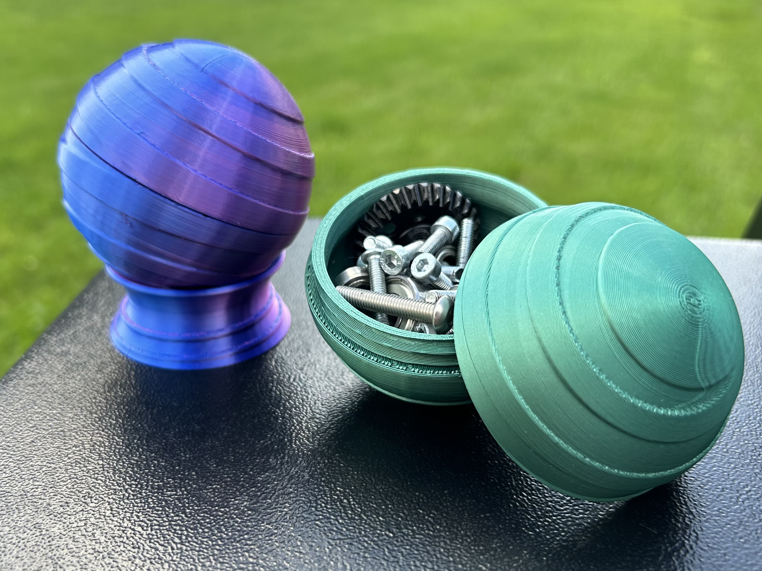 Threaded Sphere Container por LinkDesigns | Descargar modelo STL ...