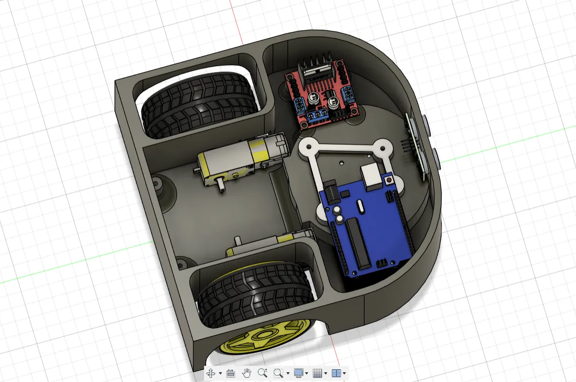 FULLY 3D printed autonomous robot by GabrielMagan | Download free STL model | Printables.com