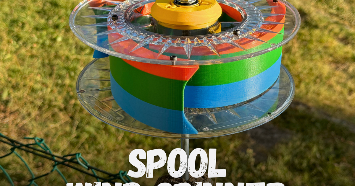 Spool Wind Spinner: Another Way to Recycle a Filament Spool por 3D ...
