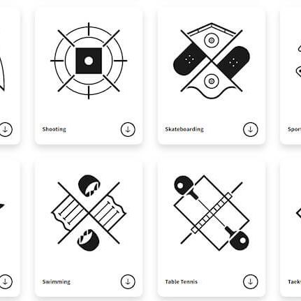 Olympic Sport Symbols 2024 Printable