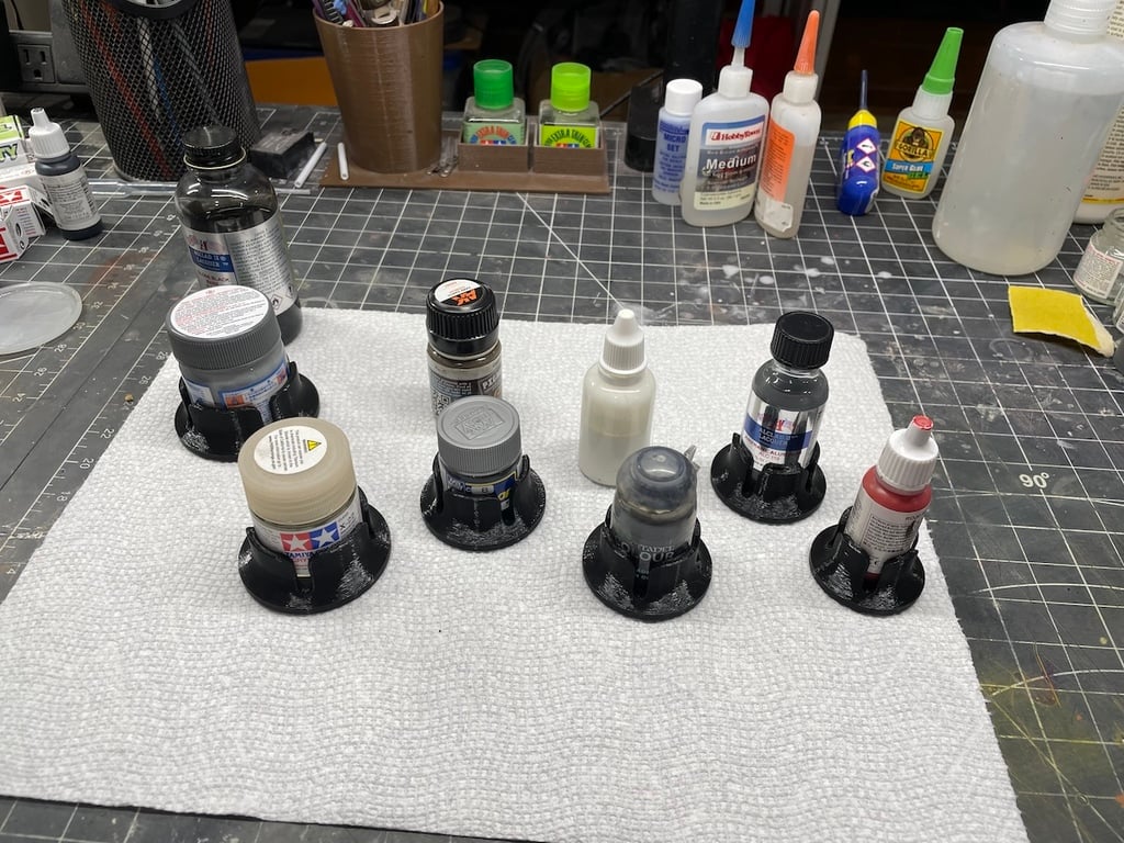 Paint Pot Holding Anti-Tipper Over...Device by khattoum@yahoo.com ...