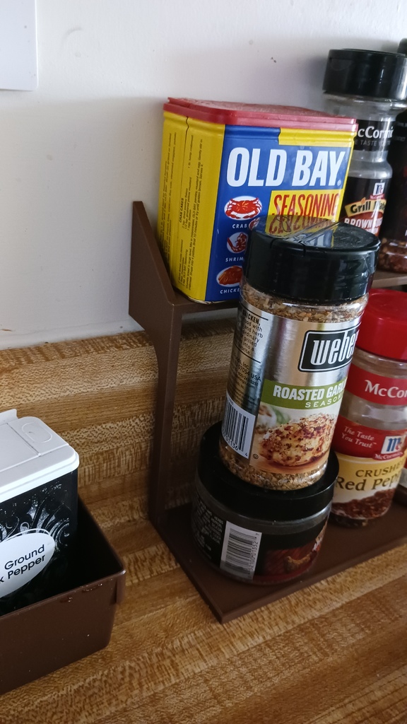 Simple Spice Rack that fits over back splash by Dave Bain | Download ...