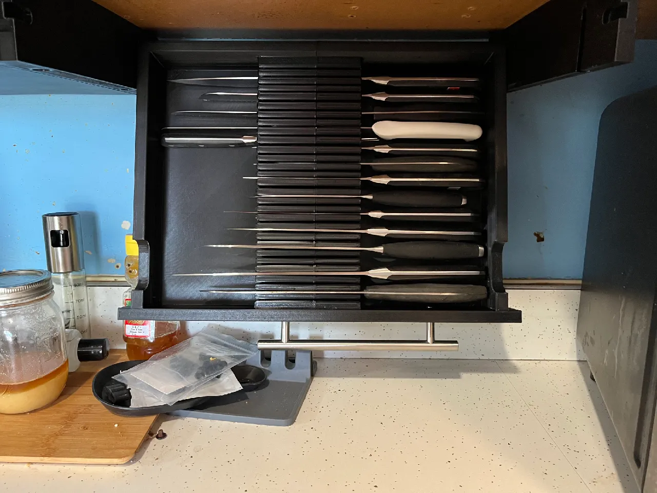 Kitchen Knife Dropdown Drawer by bmccarthy321 | Download free STL model ...