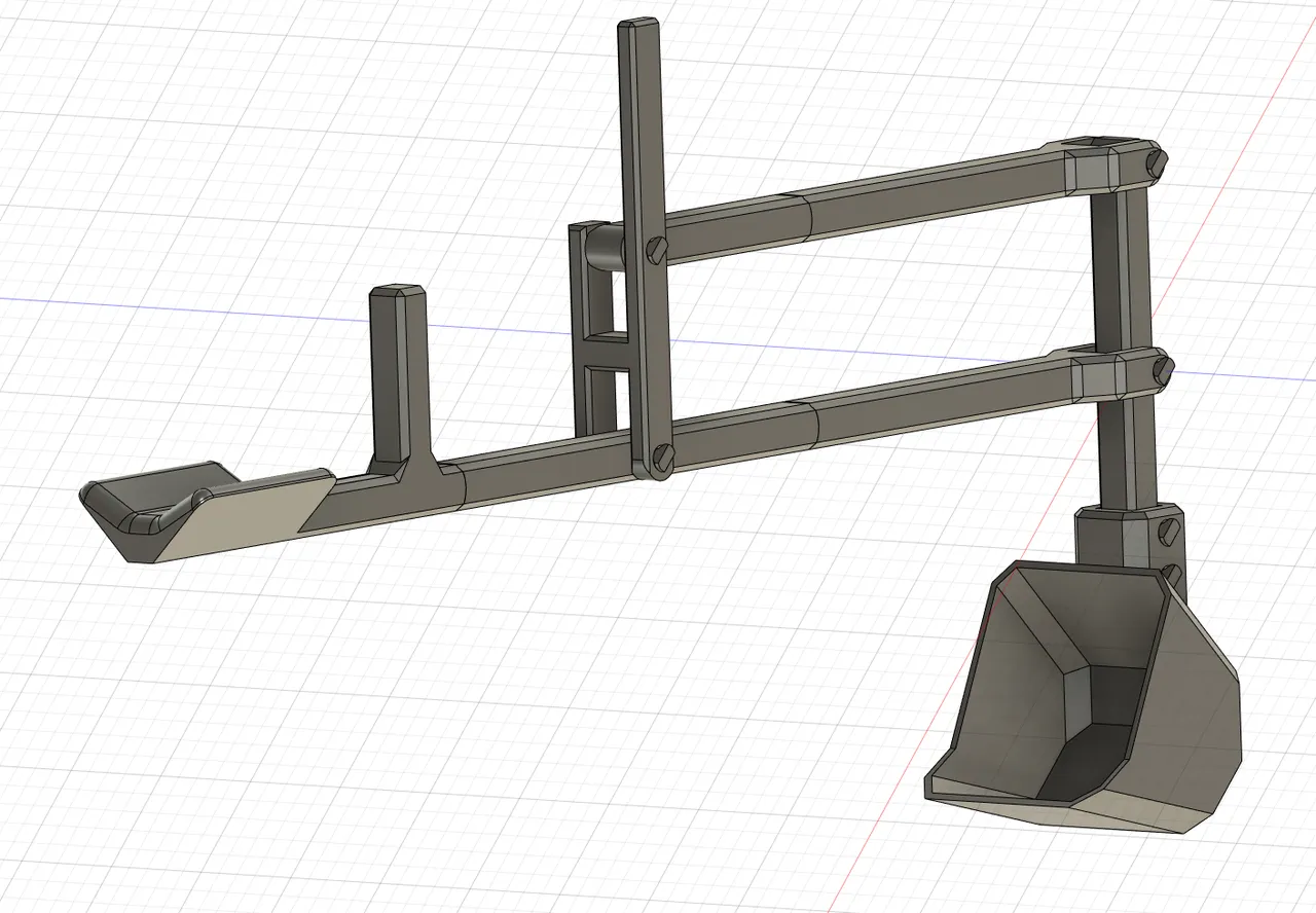 Excavator Arm by Ramonin3d | Download free STL model | Printables.com