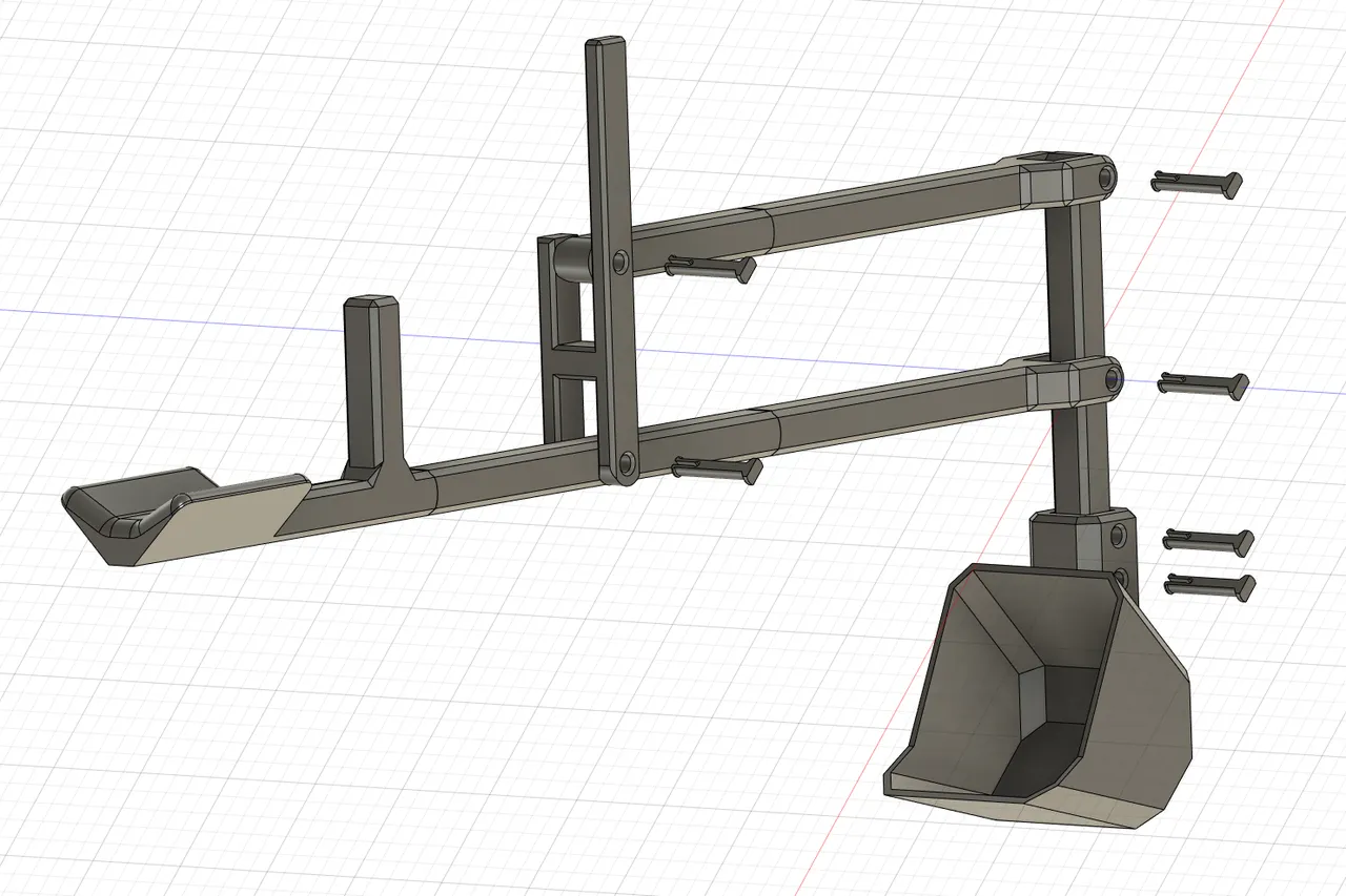 Excavator Arm by Ramonin3d | Download free STL model | Printables.com
