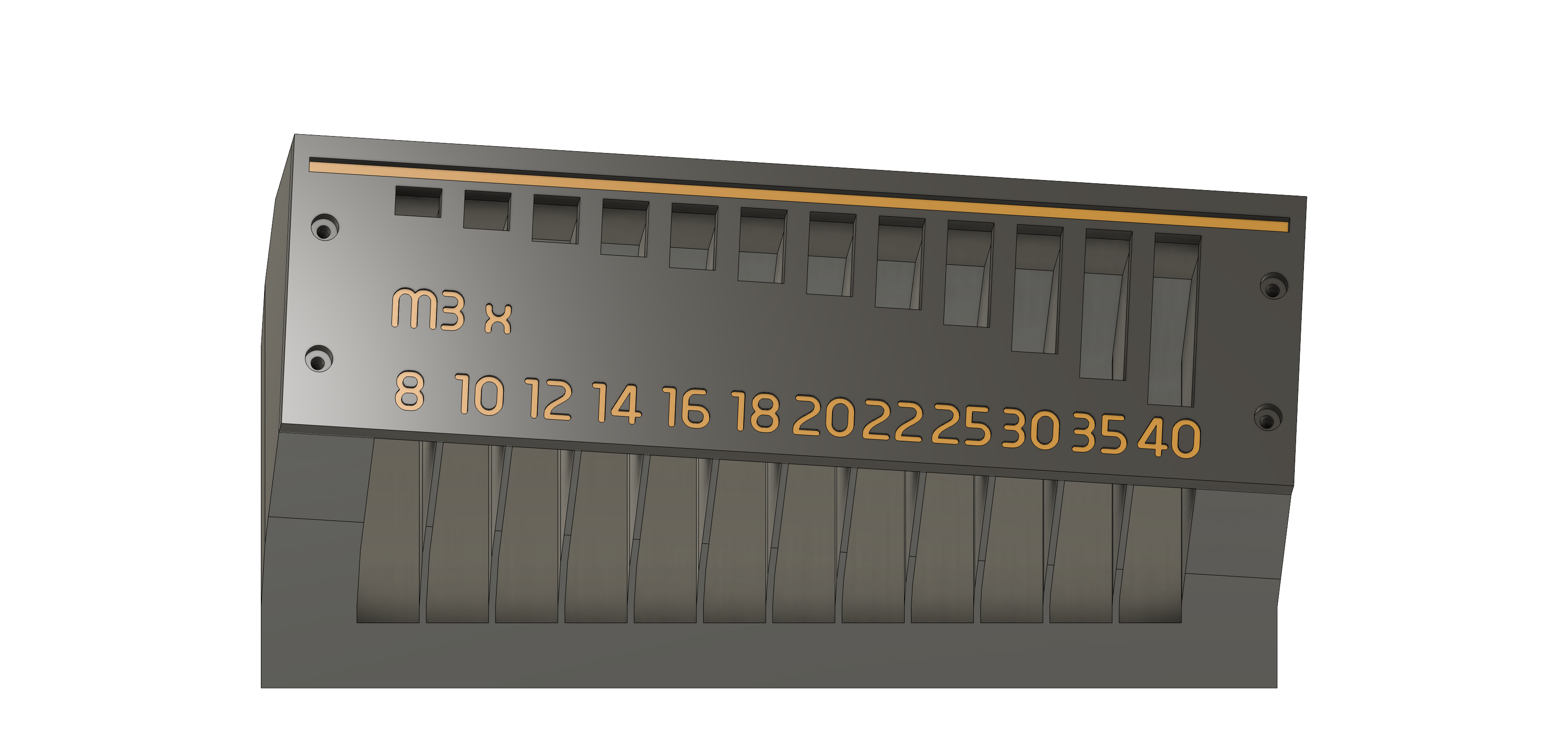M3 screw sorter 8 to 40mm by AWSW | Download free STL model ...