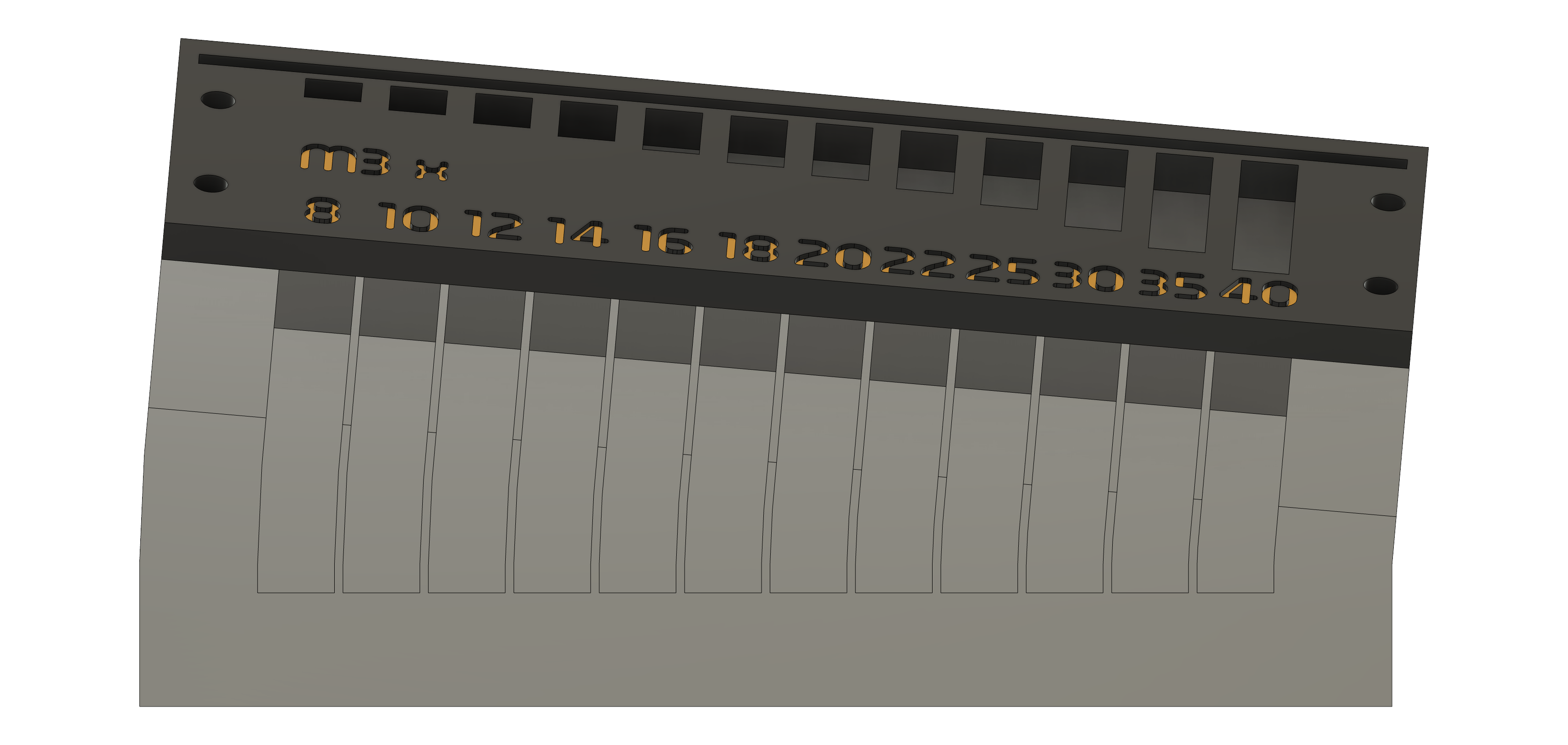 M3 screw sorter 8 to 40mm by AWSW | Download free STL model ...
