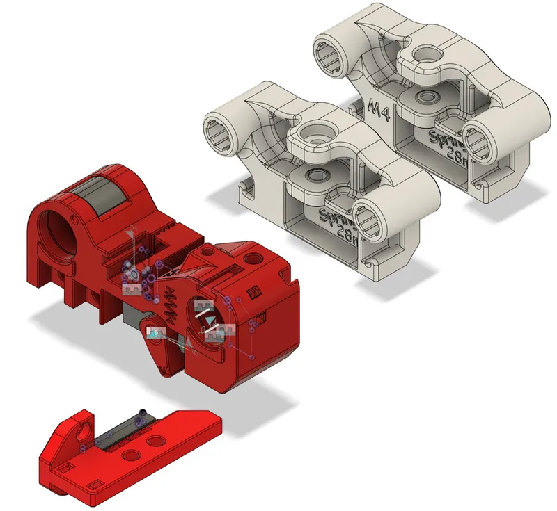 ERCF V2 selector mod for larger 28mm (17g) servo by ntchris | Download ...