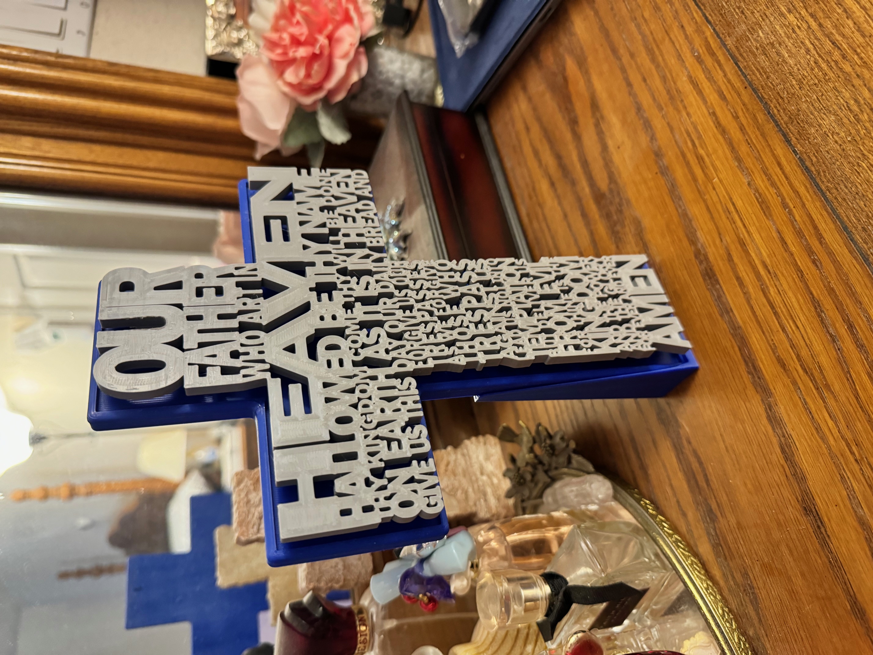 Base for Our Father Cross with holder by Dale | Download free STL model ...