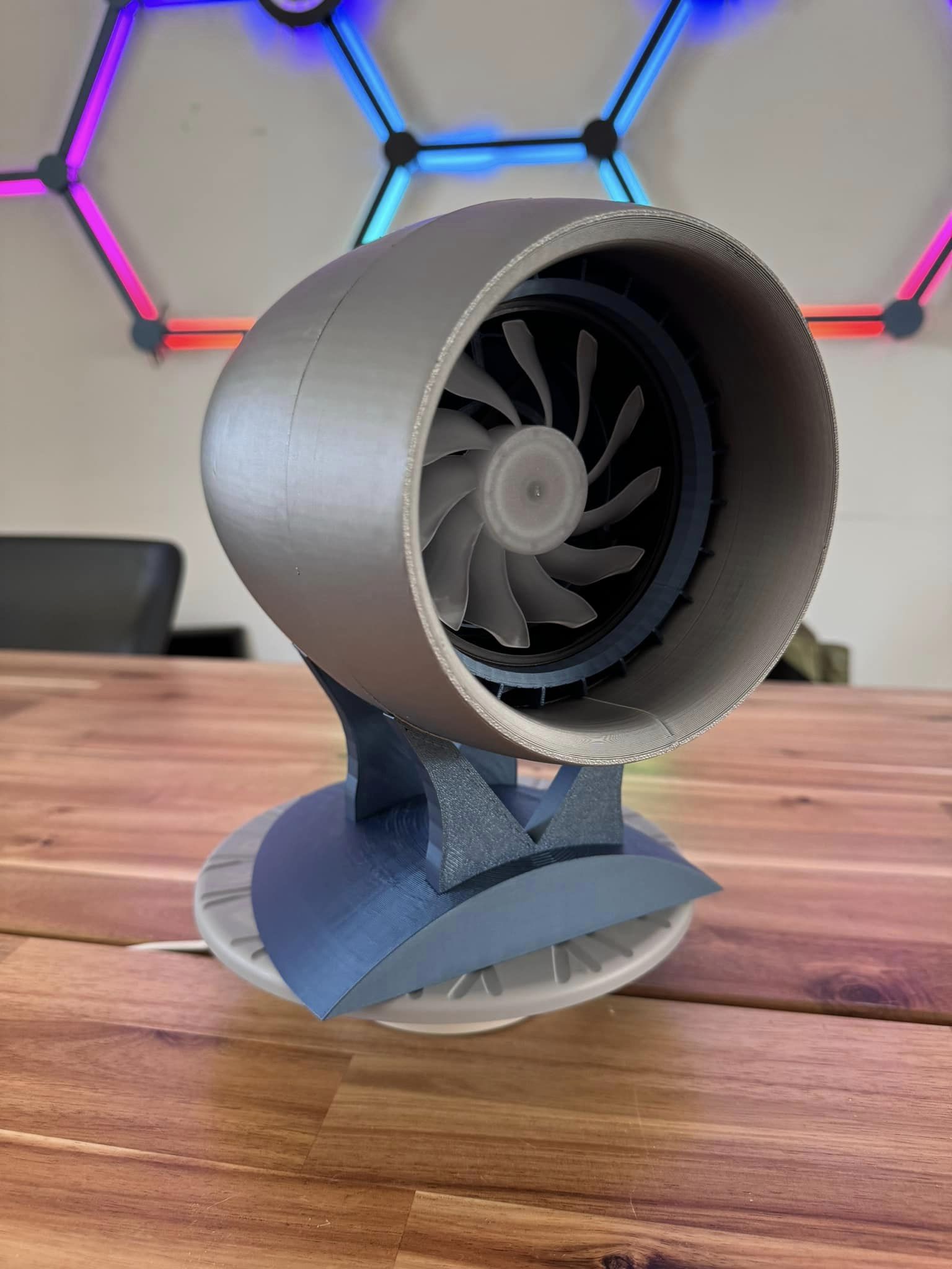 Desktop airplane Turbofan with 120mm pc fan by DutchWorkX3D ...