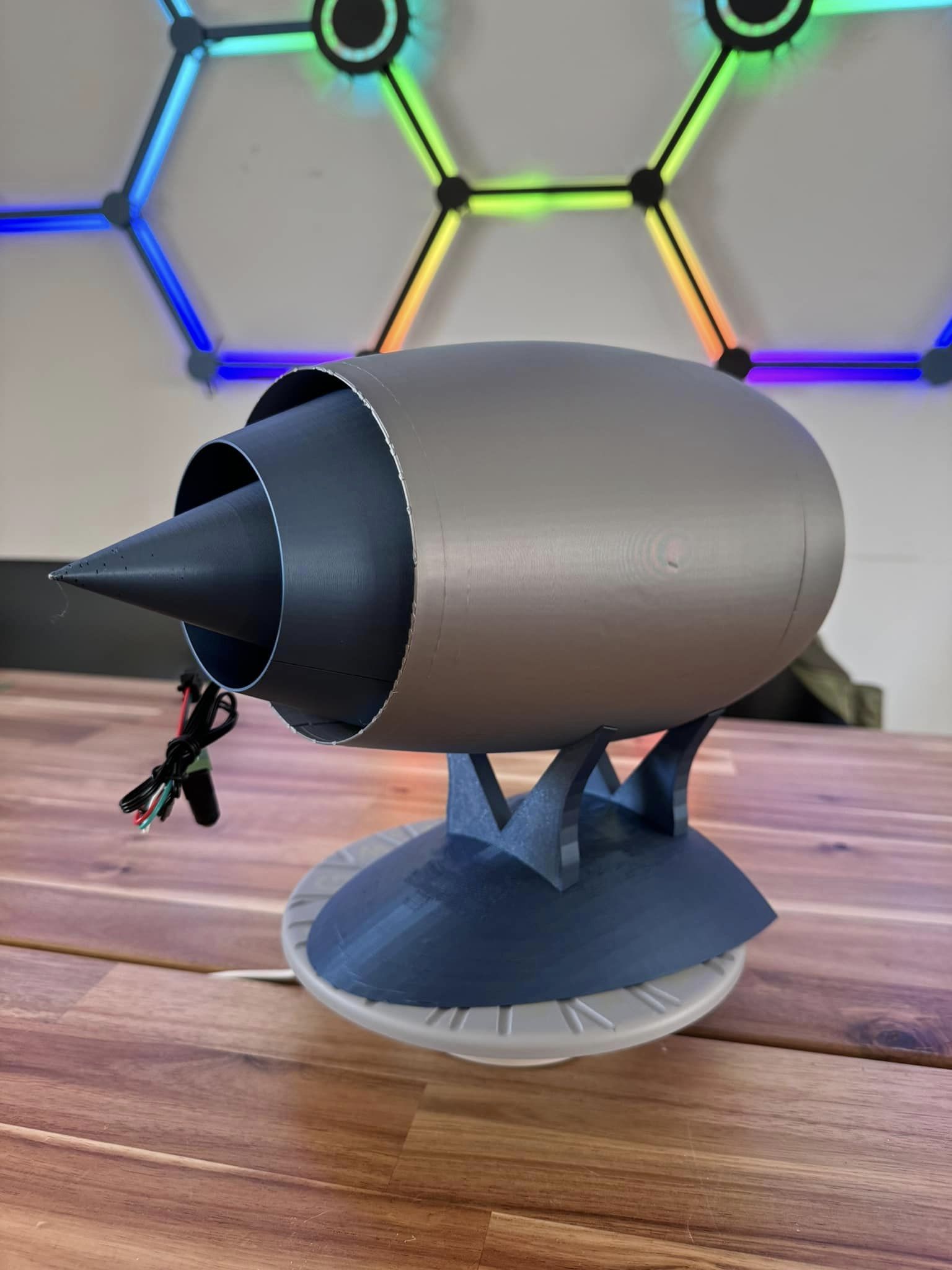 Desktop airplane Turbofan with 120mm pc fan by DutchWorkX3D ...