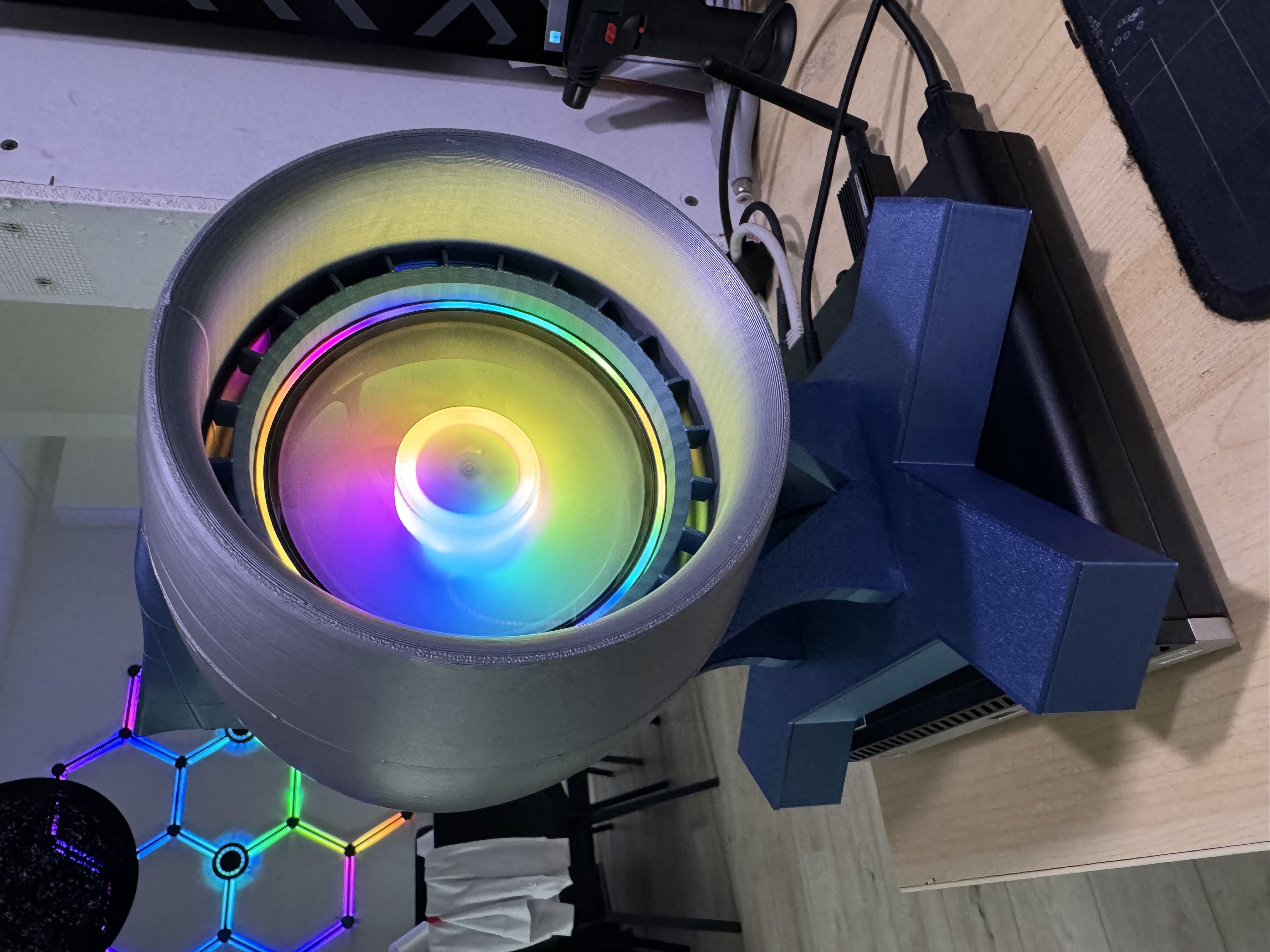 Desktop airplane Turbofan with 120mm pc fan by DutchWorkX3D ...