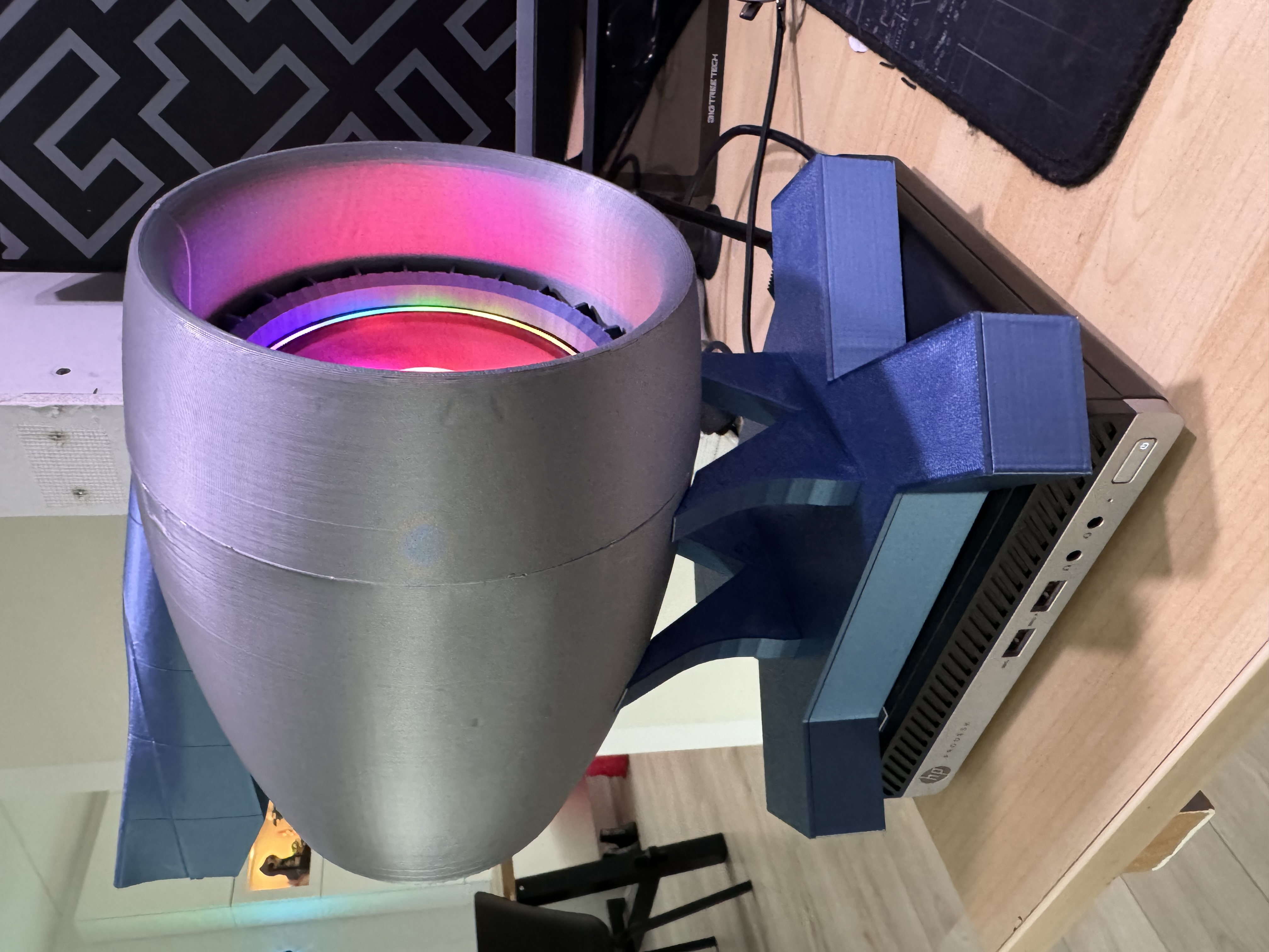 Desktop airplane Turbofan with 120mm pc fan by DutchWorkX3D ...