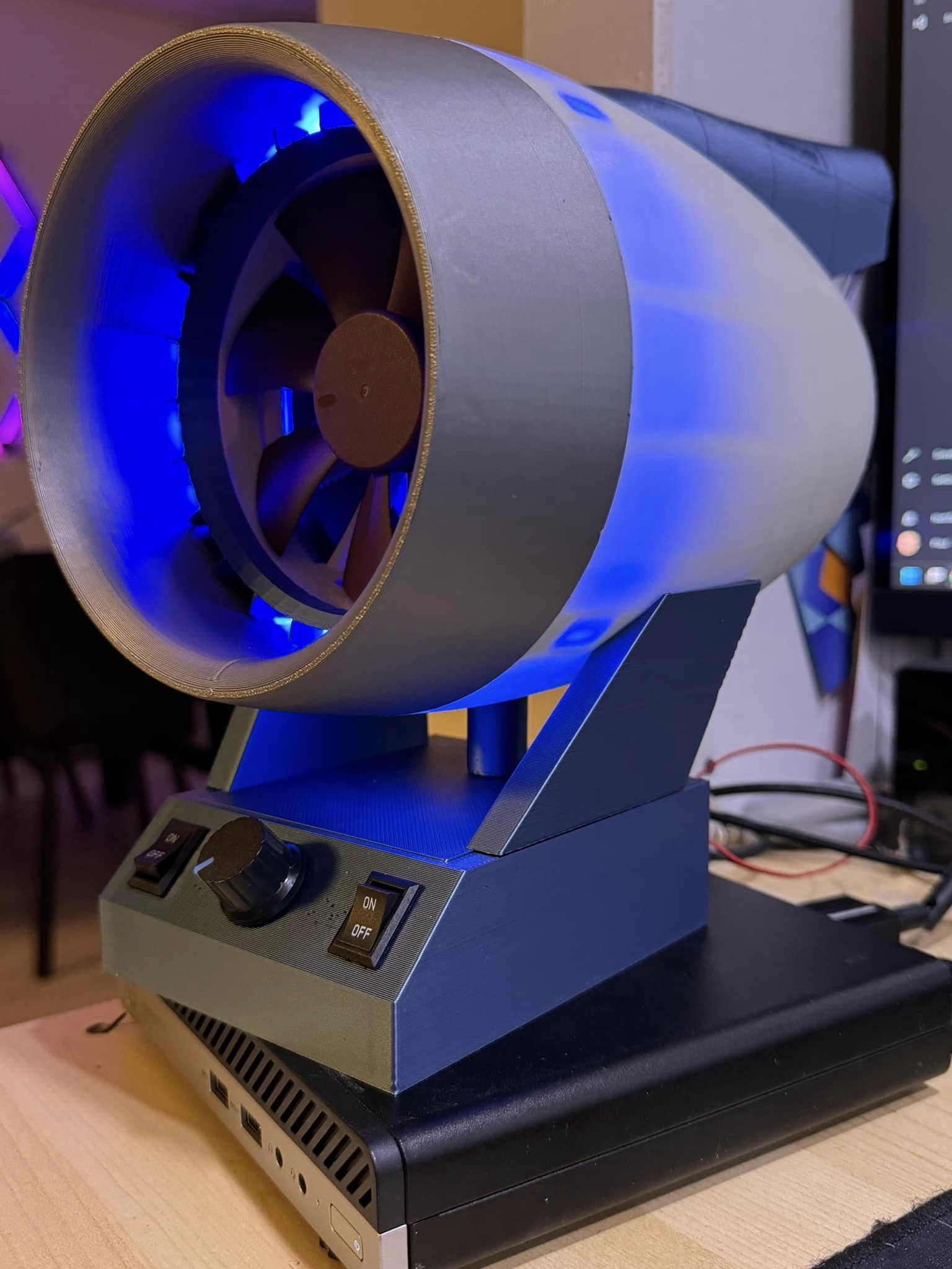 Desktop airplane Turbofan with 120mm pc fan by DutchWorkX3D ...