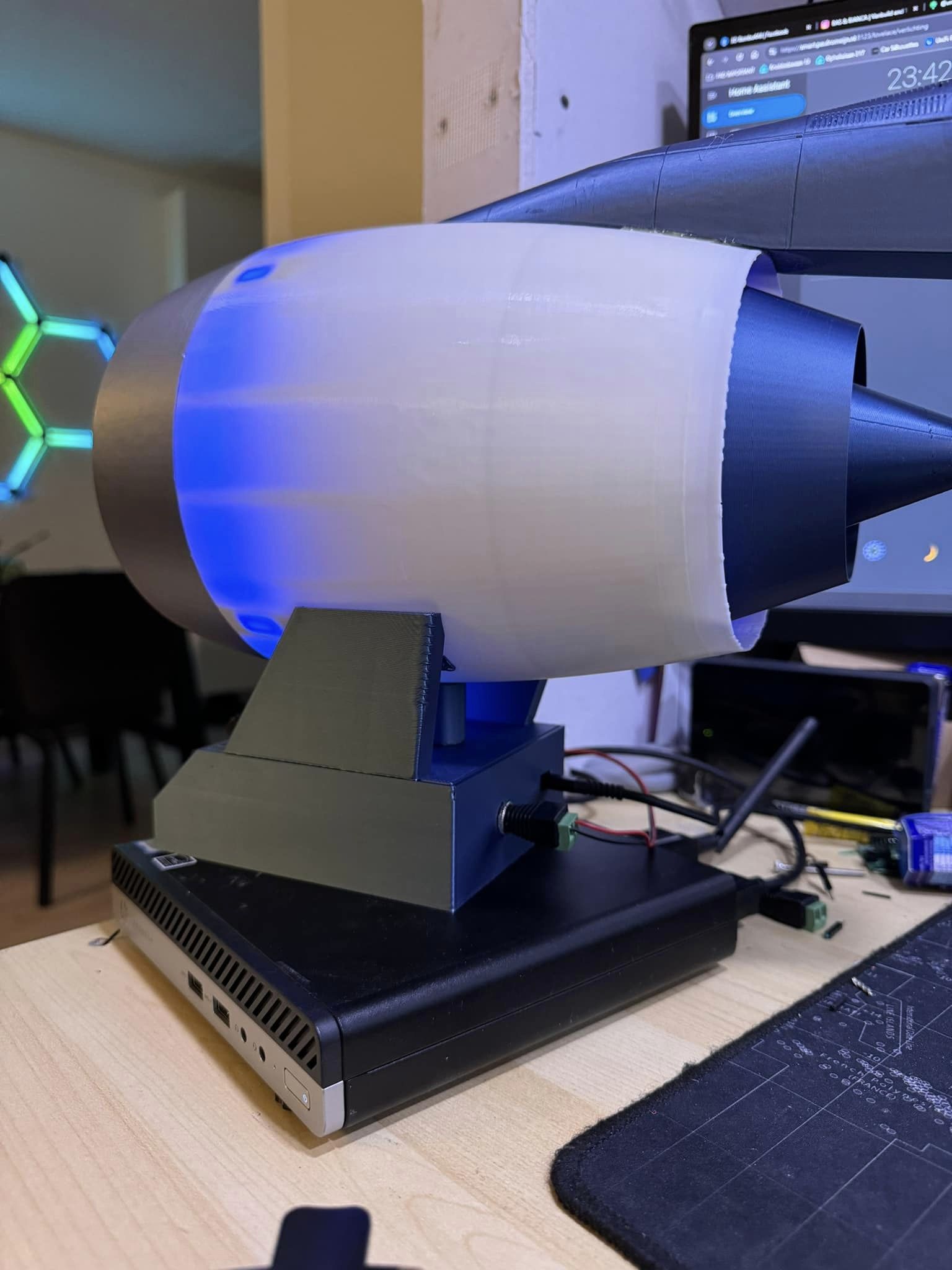 Desktop airplane Turbofan with 120mm pc fan by DutchWorkX3D ...