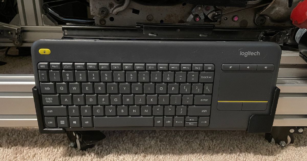 Logitech k400 keyboard holder by Jackie Daytona | Download free STL ...