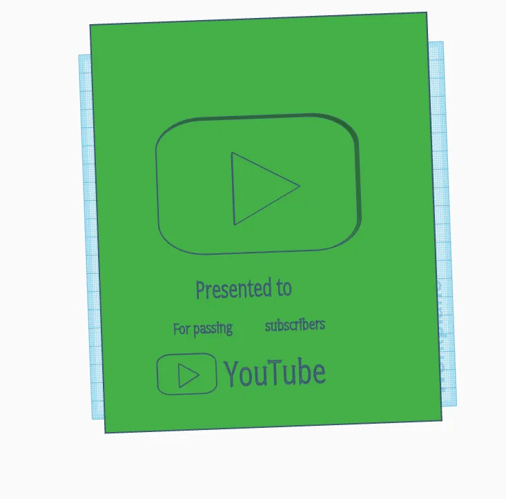 YouTube play button by Dukekaboom24 | Download free STL model ...