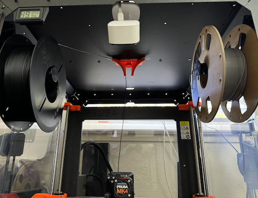 Prusa Enclosure Dual Filament Guide with Passthrough by oml4me ...