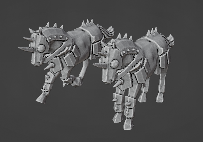 Warmaster Chaos Steeds by grumpusbumpus | Download free STL model ...
