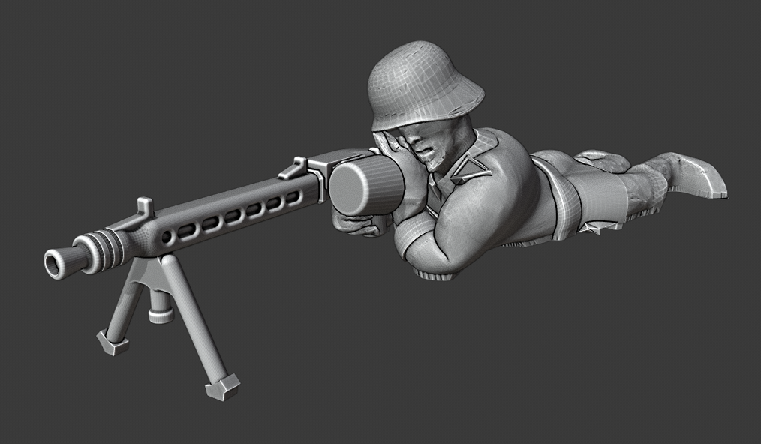 World War Two German Infantry by grumpusbumpus | Download free STL ...