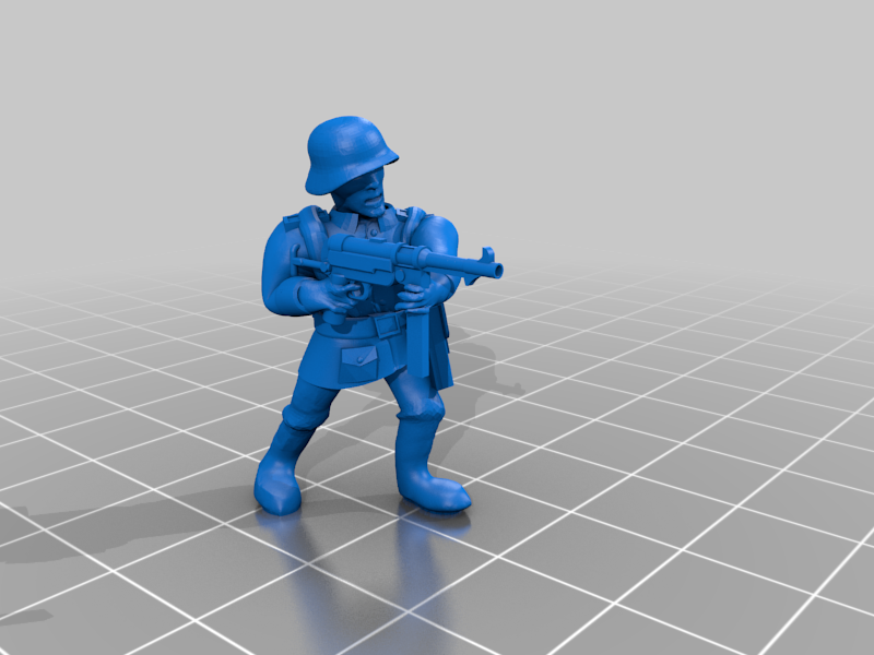 World War Two German Infantry by grumpusbumpus | Download free STL ...