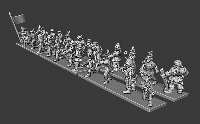 Warmaster Empire Handgunners by grumpusbumpus | Download free STL model ...