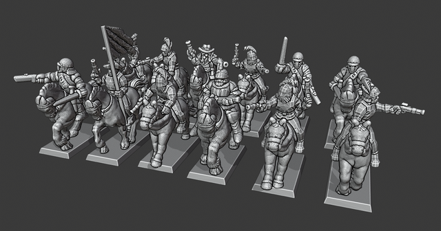 Warmaster Empire Pistoliers by grumpusbumpus | Download free STL model ...