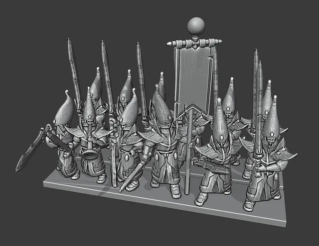 Warmaster High Elf Swordmasters by grumpusbumpus | Download free STL ...