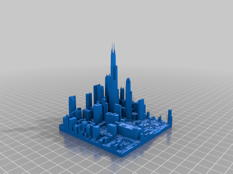 Chicago LIDAR Data by Ramcin | Download free STL model | Printables.com