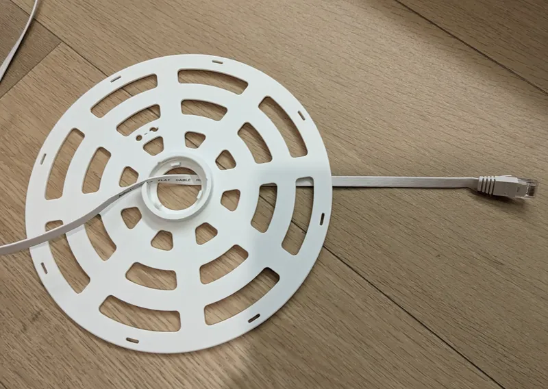 Flat ethernet cable spool with drill winding core by paep3nguin ...